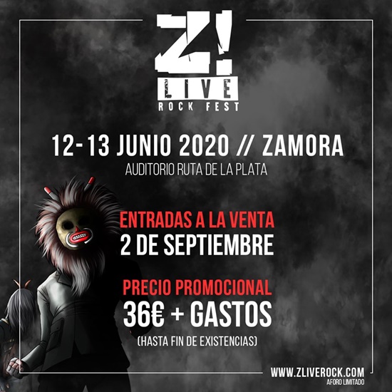 Anuncio del Z! Live Rock Fest sobre los primeros abonos a la venta
